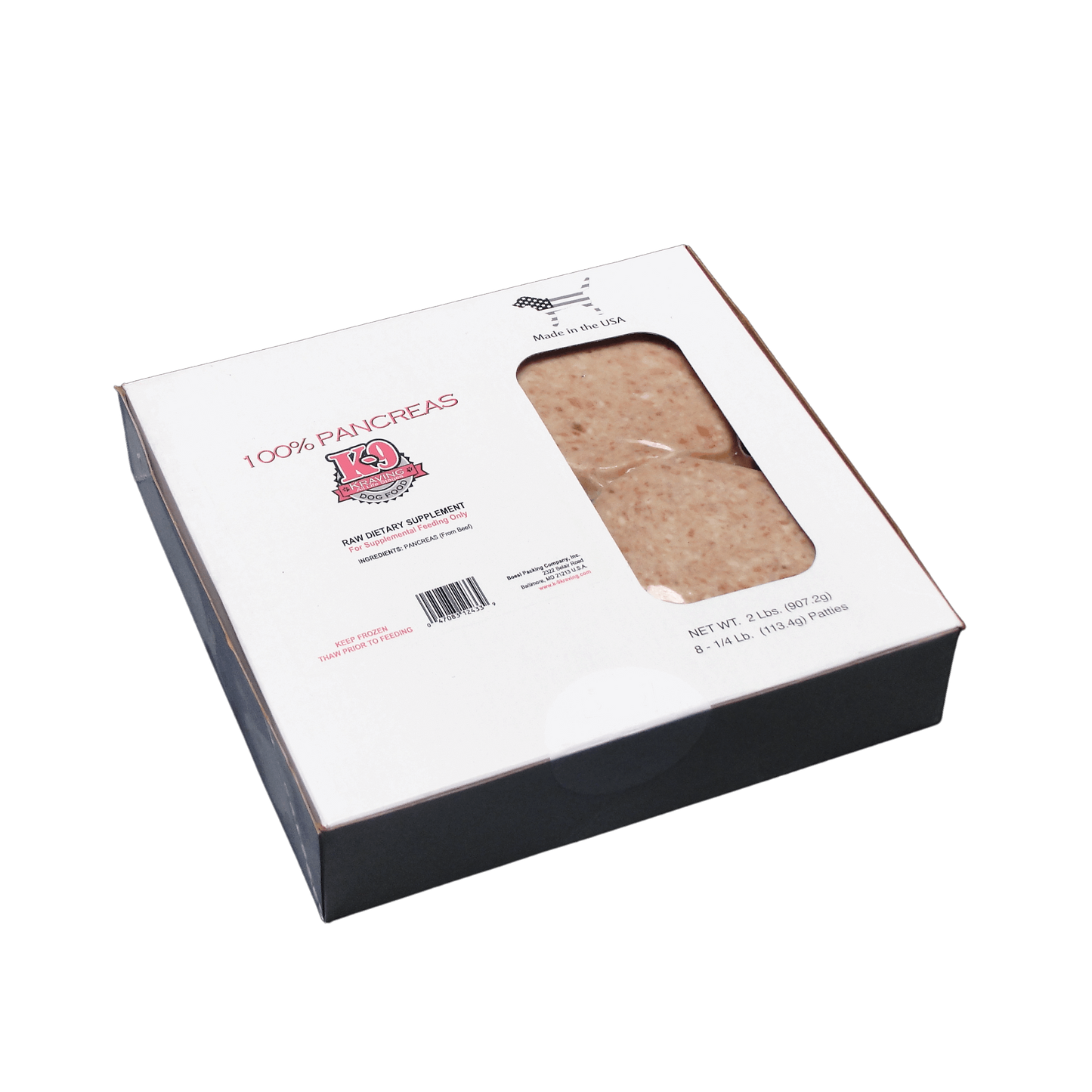 Pancreas Raw Dog Food K-9 Kraving Ground Beef Pancreas DFW Raw – DFW ...